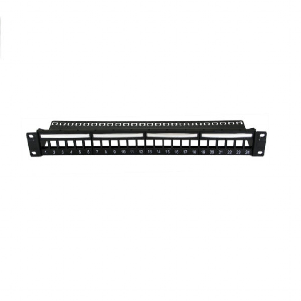 19″ 1U 24 PORT CAT 6 UTP PATCH PANEL - Log Bilişim
